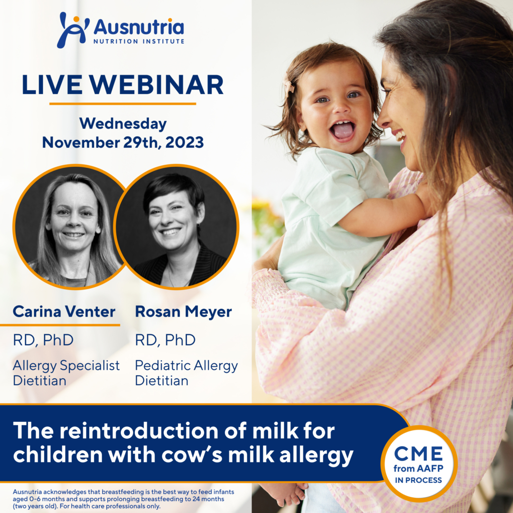 Upcoming webinar about the treatment and reintroduction of milk for ...